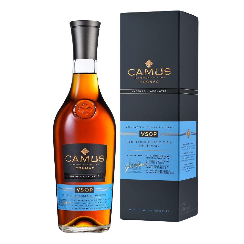 Koniak Cognac Camus Vsop Intensely Aromatic 40% 700 ml zestaw