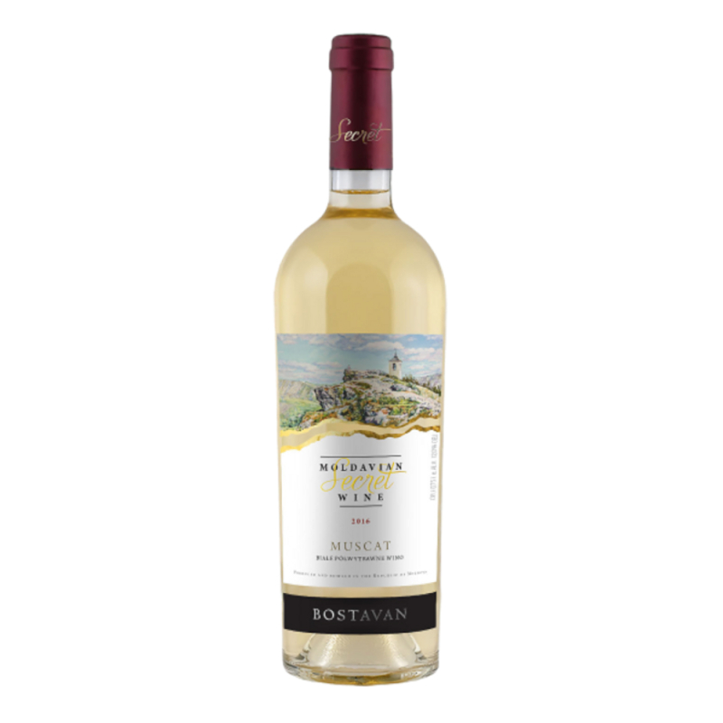 Wino Secret Moldavian Muscat 12% białe półwytrawne 750 ml